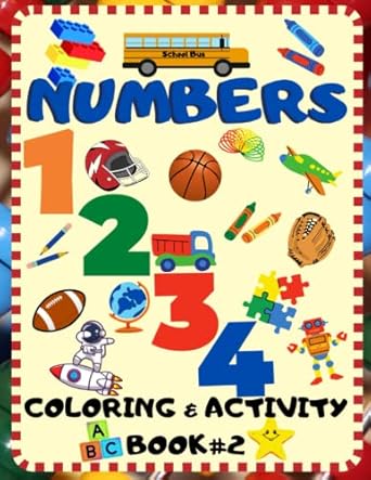 Kids Coloring Activity Book II | Learning to Color, Count, and Write ...