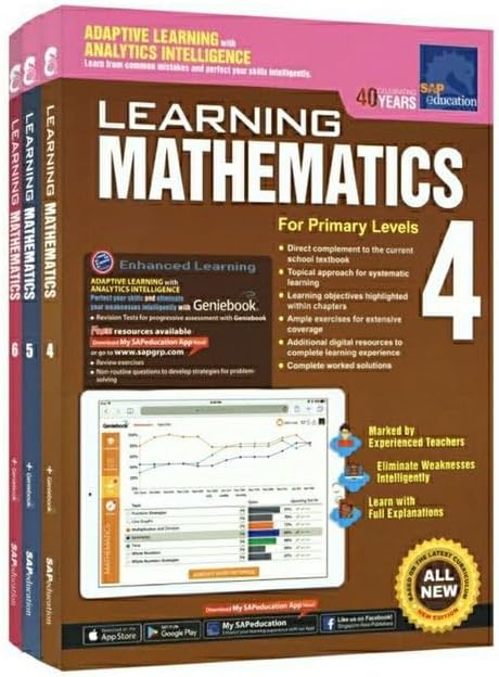 SAP Learning Mathematics Book Grade 1-6 Children Learn Math Books ...