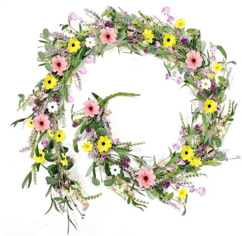 Amazon.com: 6.5 Ft Spring Summer Flower Vine Garlands Artificial ...