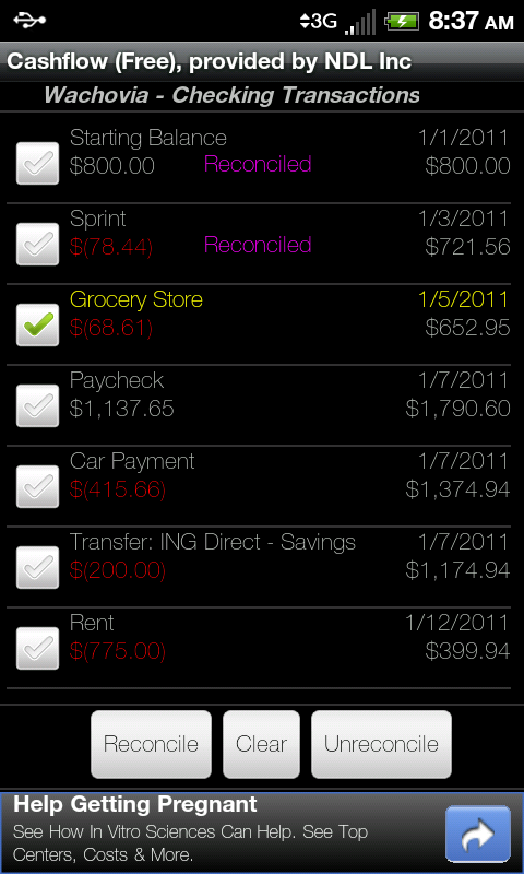 Cashflow (Free) - App on Amazon Appstore