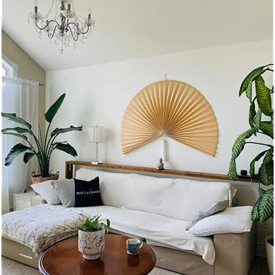 Buy ChicnChill Giant Bamboo Fan Headboard, Bamboo Folding Wall Fan with ...