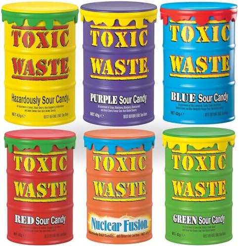 Toxic Sour Candy Sweets Drum Selection - All 6 Drums Including New Blue ...