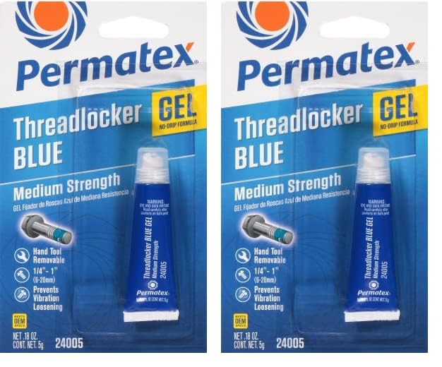 Amazon.com: Permatex 24005 Medium Strength Threadlocker Blue Gel, 5 g ...