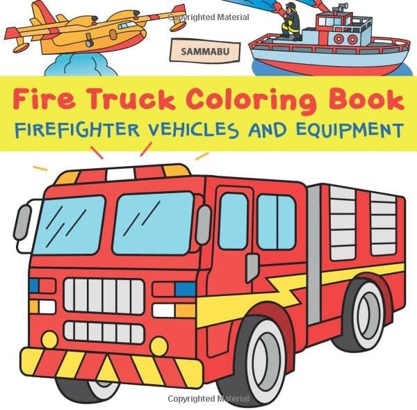 Fire Boat Coloring Pages