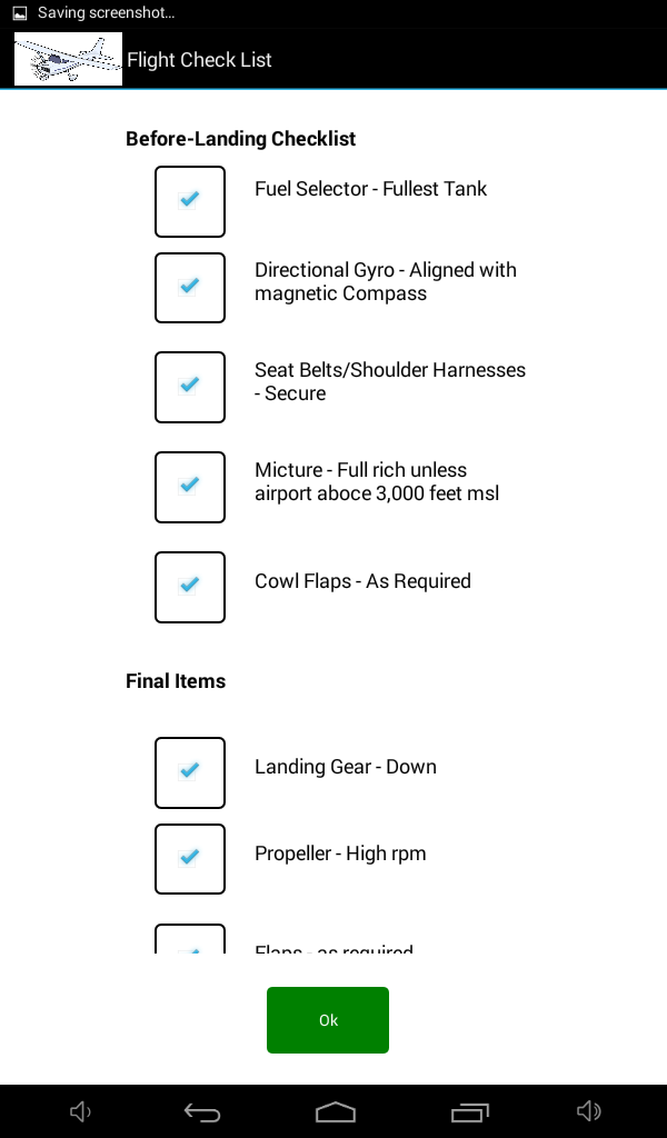 Flight Check List - Simple - App on Amazon Appstore