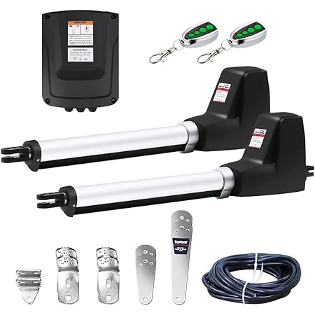 Amazon.com: TOPENS PW502 Dual Swing Gate Opener Medium Duty Automatic ...