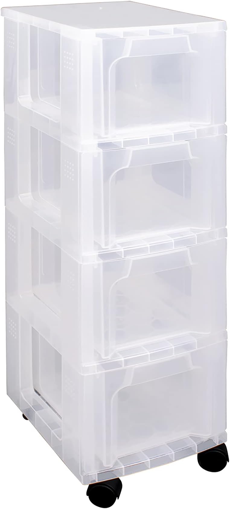 Really Useful Box Plastic Storage Box Slimline Storage Tower 4x6 Litre ...