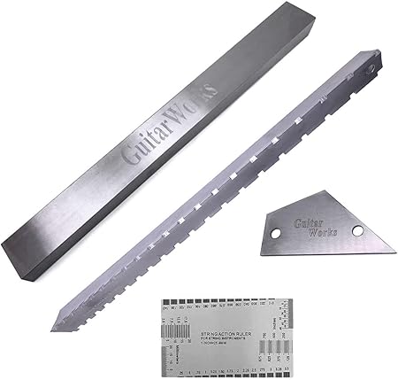 Amazon.com: TUOREN 4 Pieces Guitar Neck Notched Straight Edge Fret ...