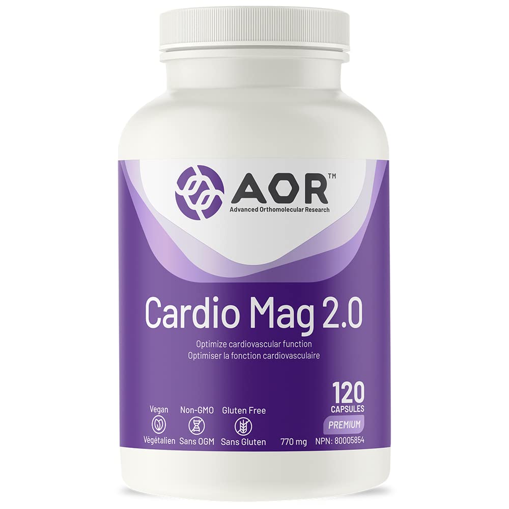 AOR - Cardio Mag 2.0 770mg, 120 Capusles - Magnesium Orotate for Cardio ...