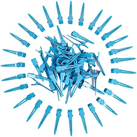 Amazon.com : 100 Packs blue Alligator Curl Clips, bandenger 1.8 Inch ...