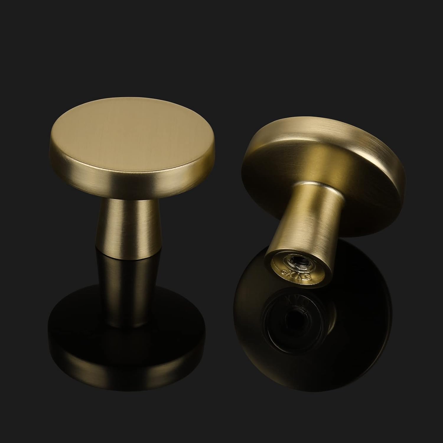 Buy Gold Knobs 24PACK OYX Brushed Brass Cabinet Knobs Round Knobs Gold ...