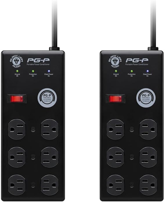 Amazon.com: Black Lion Audio PG-P Portable Power Conditioner, 6 Outlets ...