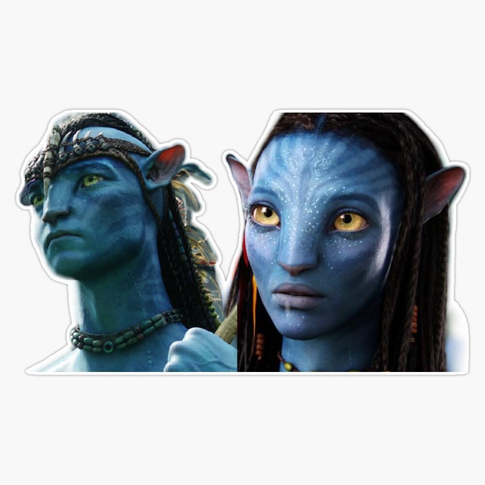 Amazon.com: Avatar Jake And Neytiri Sticker Bumper Sticker Vinyl Decal ...