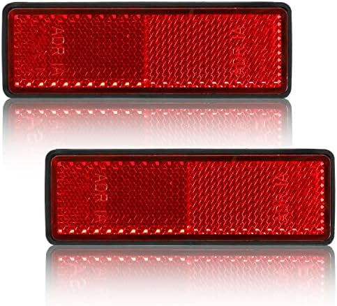 Hawkeye 2pcs Rear Reflectors,Rectangular Self Adhesive Reflectors for ...