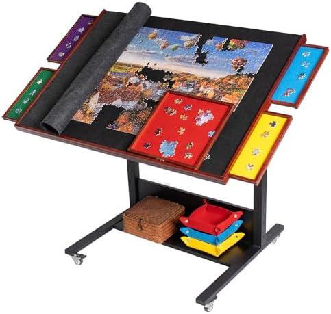 Becko US 36.6 x 26 Inches Tilting Puzzle Table/Board for 1500 Pieces ...