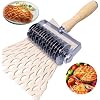 Amazon.com: Stainless Steel Pastry Lattice Cutter, Lattice Dough Wheel ...