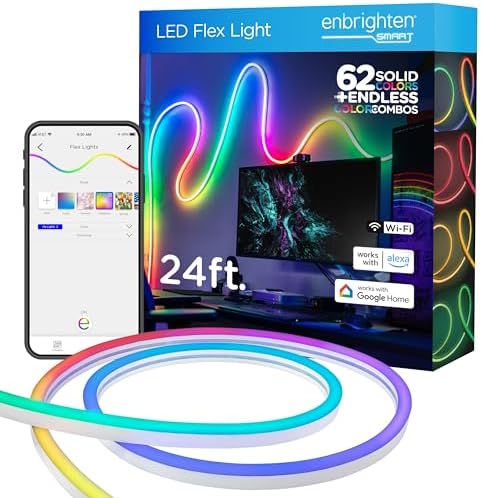 Amazon.com: Enbrighten Premium Smart Color Changing LED Strip Lights ...