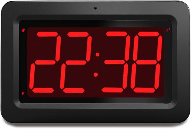 Amazon.com: EUTUKEY Alarm Clock, Wall Clock, 3 "LED Digital Clock Large ...