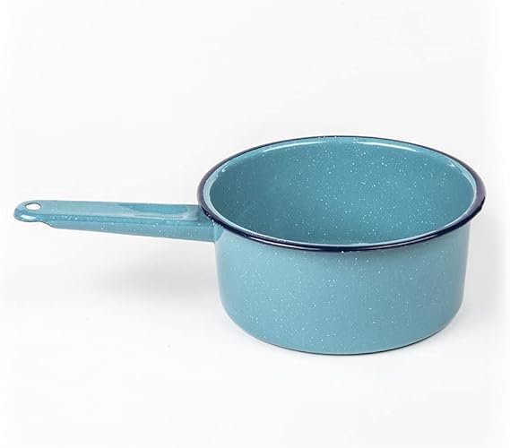 Amazon.com: Cinsa Enamel 2 Qt Sauce Pan (Blue Color) - Resistant & Non ...