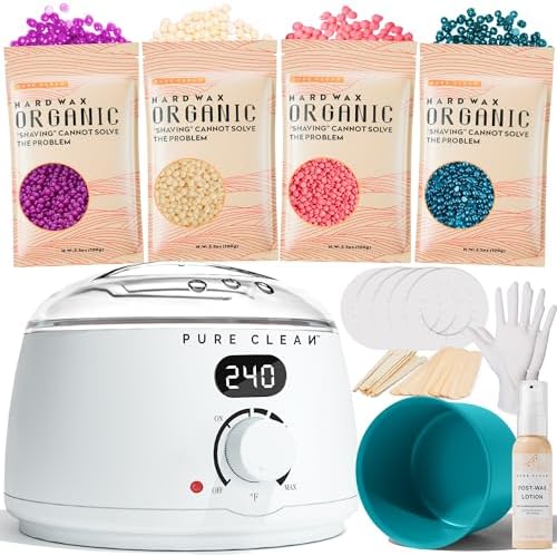 Amazon.com: PURECLEAN Waxing Kit for Women Men, Digital Hard Wax Kit ...