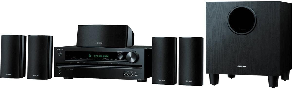 Onkyo HT-S3910 Home Audio Theater Receiver and Speaker Package, Front ...