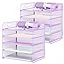 Amazon.com: 2 Pack Letter Tray Paper Organizer 5-Tier Desk Organizer ...