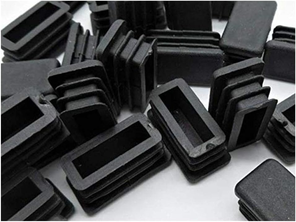 Amazon.com: 1" x 1/2” Rectangle Tube Plugs, Rectangular Tube Cap ...