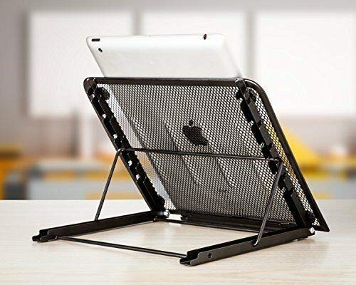 VIDISA Metal Mesh Ventilate Laptop Tablet Stand, Foldable Portable ...