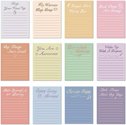 Amazon.com : 12 Pieces Inspirational Sticky Notes for Women ...