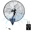 Amazon.com: 24 Inch Wall Mount Fan,Industrial Heavy Duty Oscillating ...