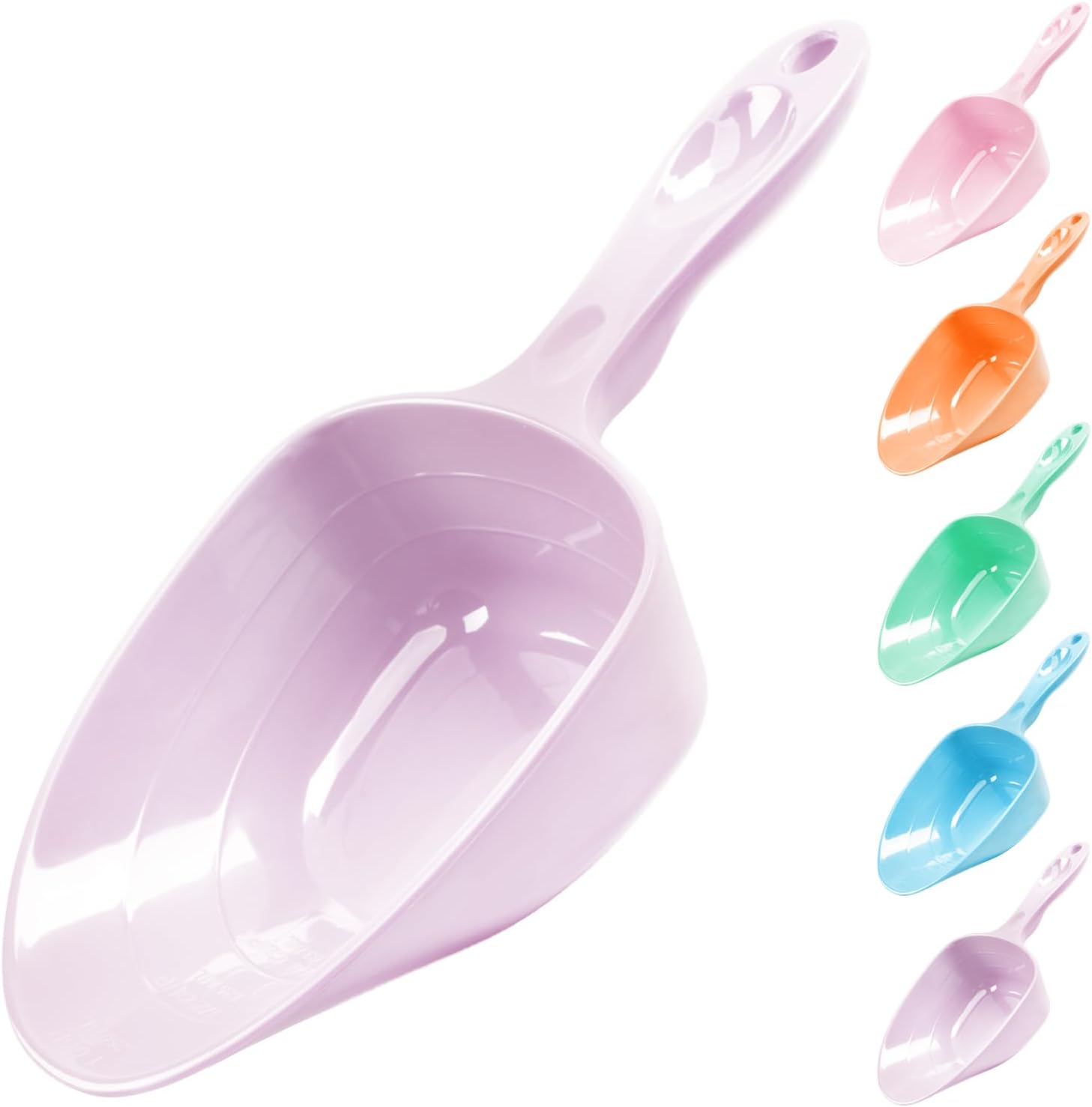 Amazon.com: HINMAY Pet Food Scoops Plastic Measuring Cups Set for Dog ...