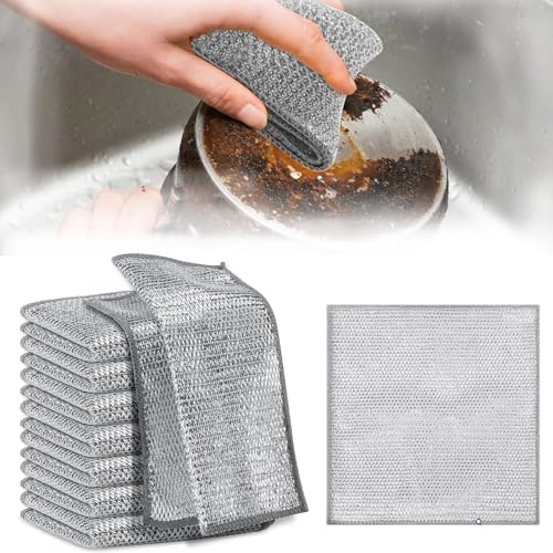 Amazon.com: 15 Pcs Multipurpose Wire Dishwashing Rags for Wet and Dry ...
