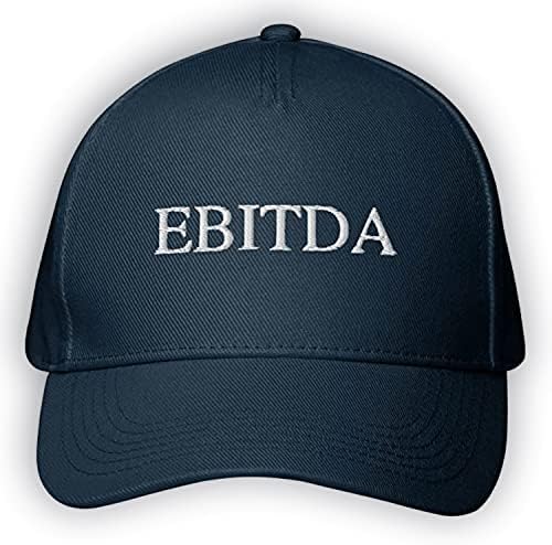 Amazon.com: EBITDA Embroidered Hat in Navy | Baseball Cap for Business ...