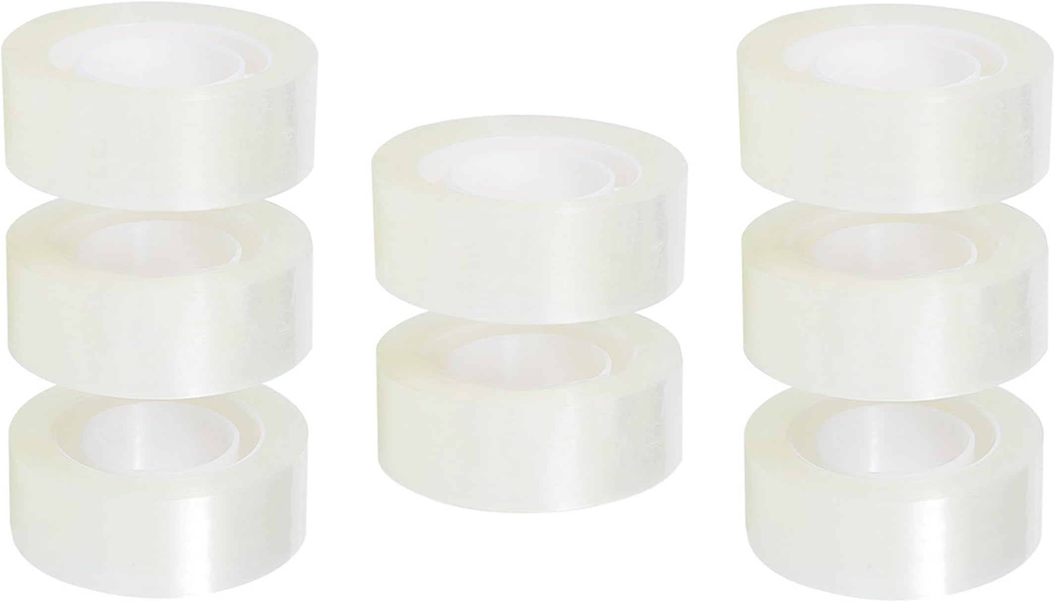 8 Rolls Clear Sticky Tape 19mm x 33m : Amazon.co.uk: Stationery ...