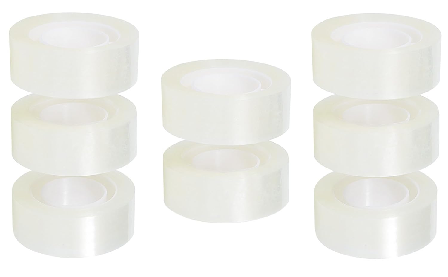 8 Pack Transparent Tape 18mm x 33m - Cellotape 8 Rolls General Purpose ...