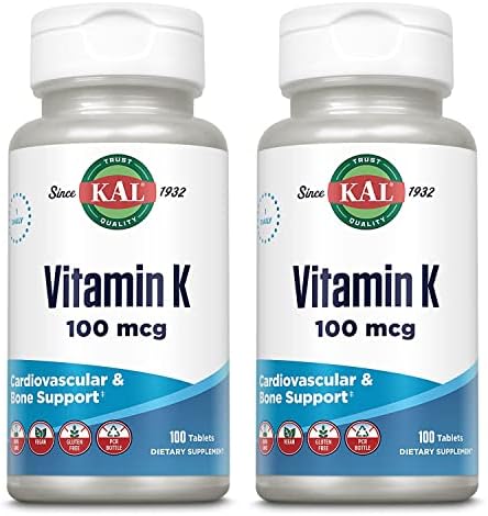 Amazon.com: KAL 100 Mcg K1 Tablets, 100 Count | Pack of 2 : Health ...