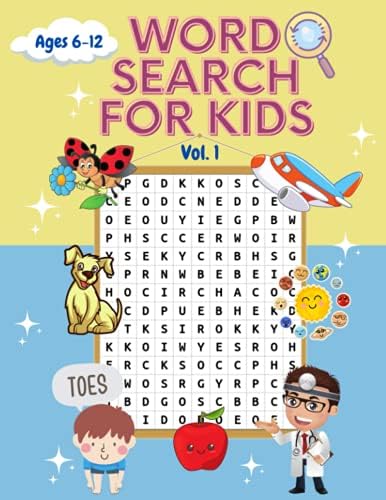Word Search For Kids Ages 6-12: Improve Reading, Vocabulary And ...