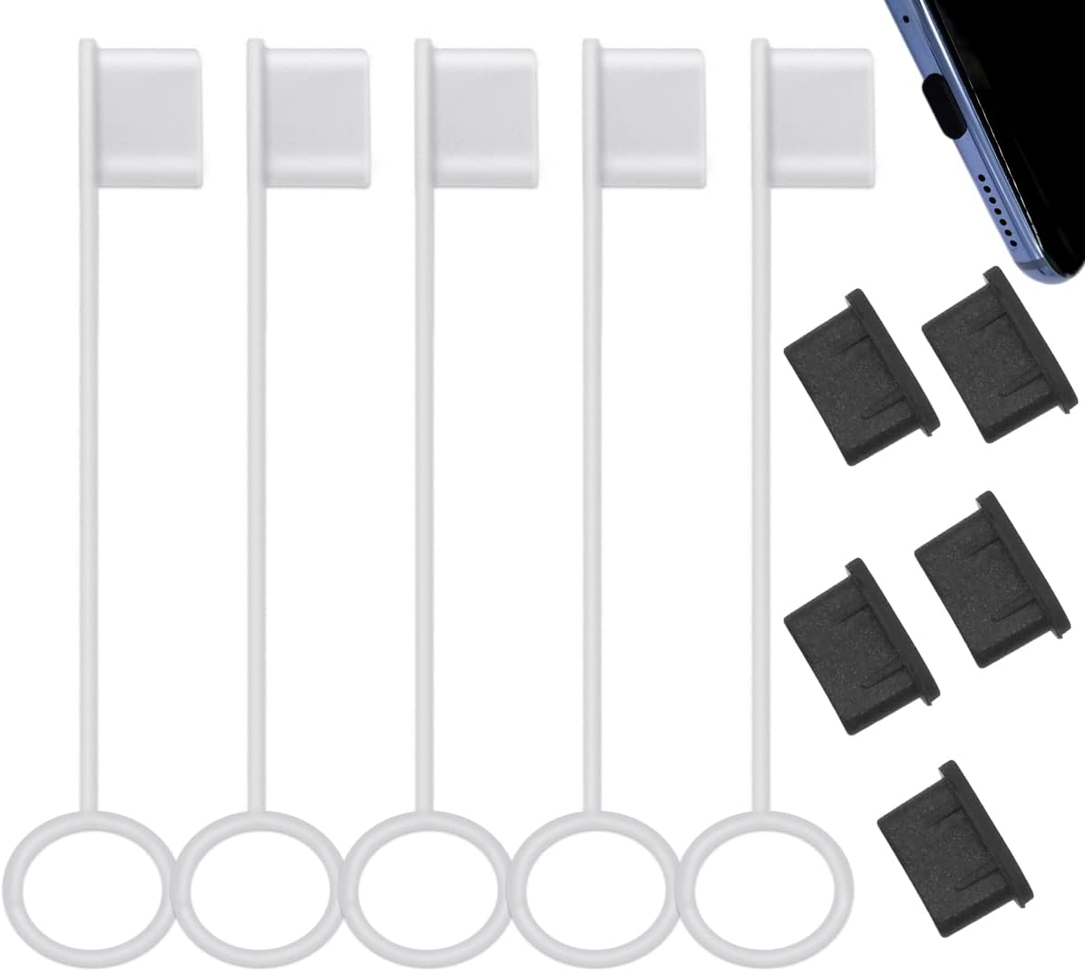 Amazon.com: Cozy [4-Piece] USB Caps/Tether for Micro USB Cable ...