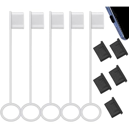 Lot de 5 cache-câbles USB C + 5 cache-ports USB + 5 bouchons anti ...