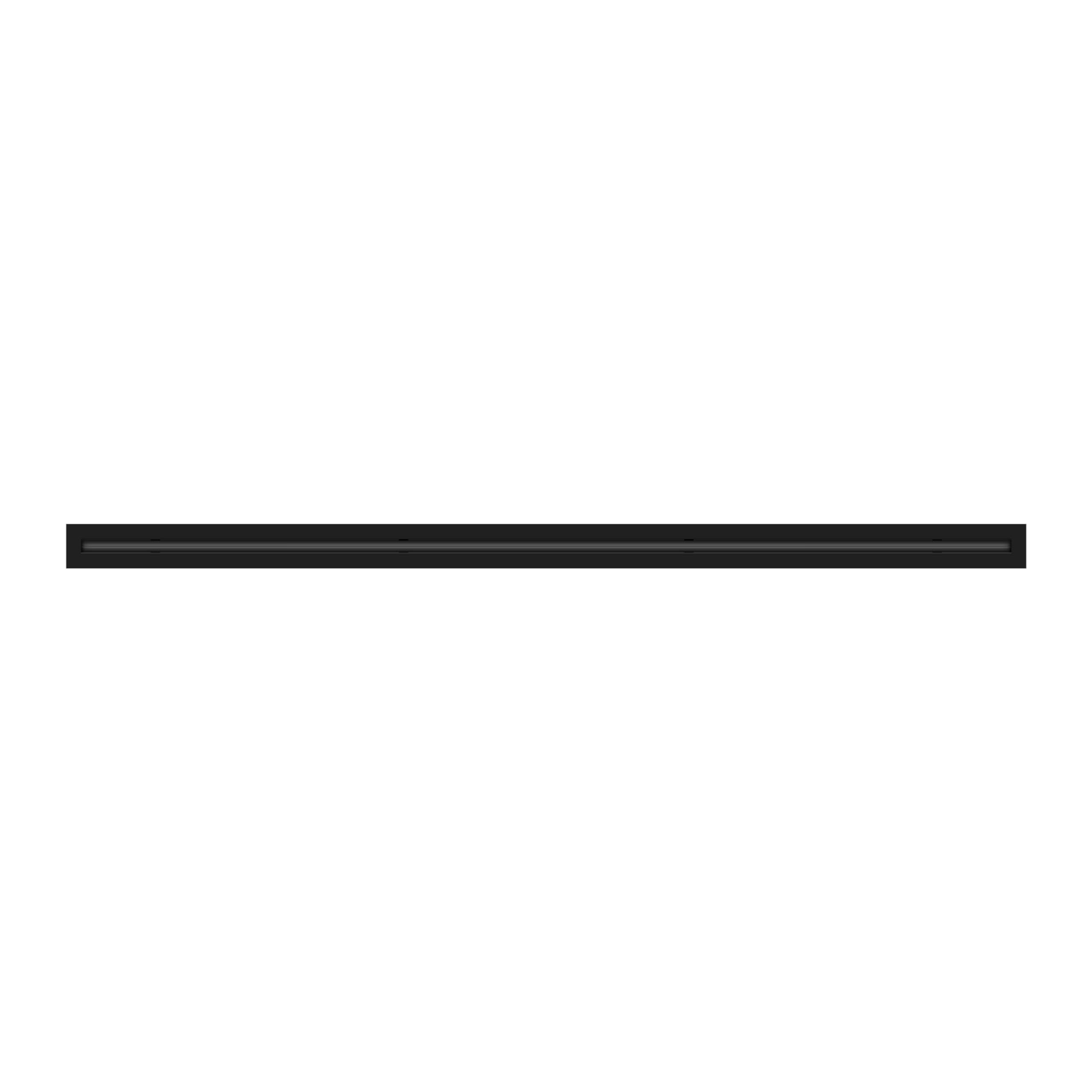 BUILDMART - 60" Linear Slot Diffuser - (1 Slot) Single Slot - Black ...