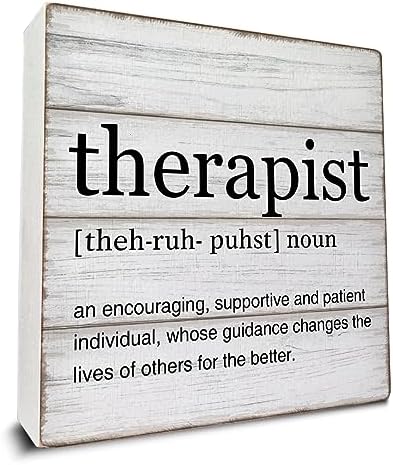 Amazon.com: Therapist Gift Therapist Definition Quote Wooden Box Sign ...