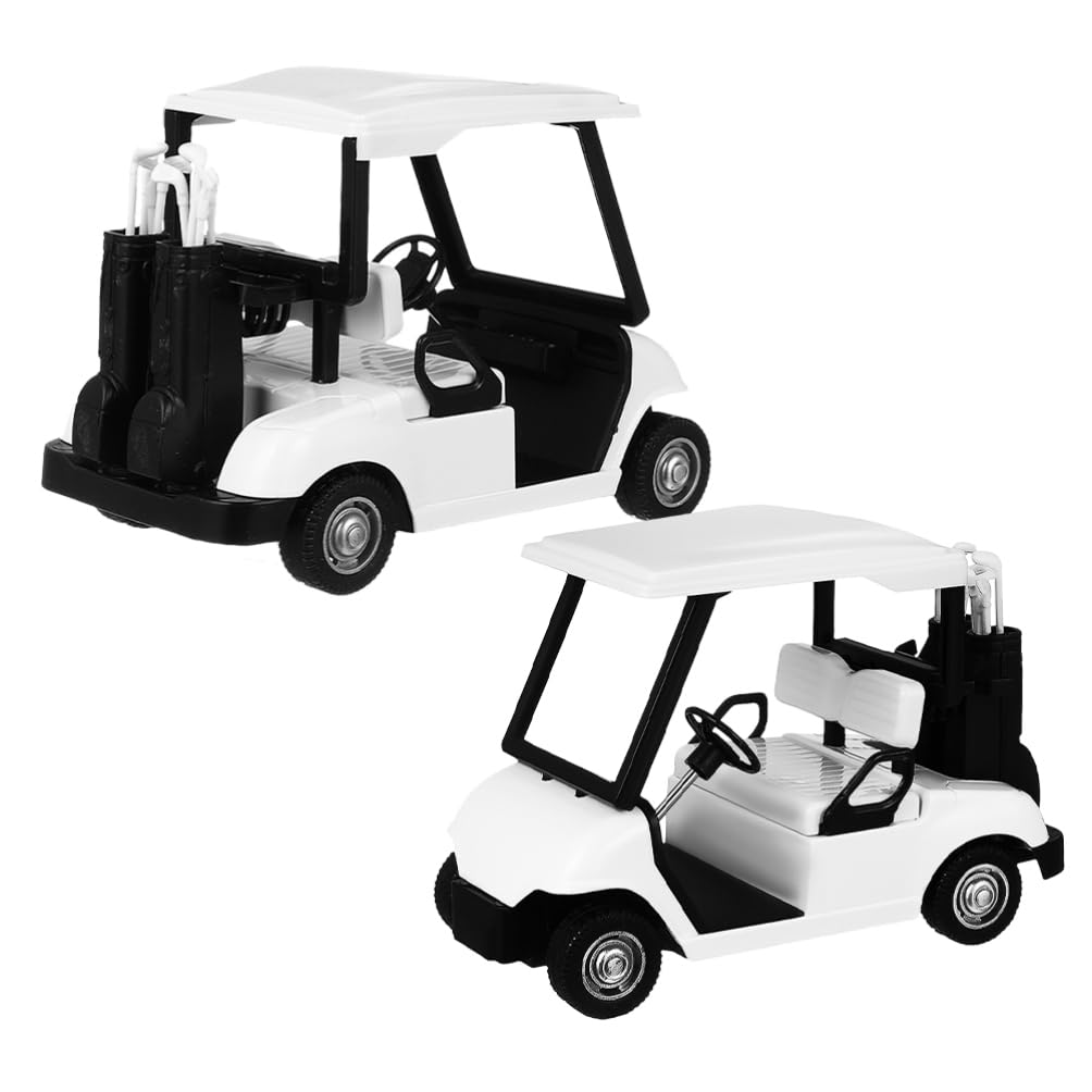 Amazon.com: Toyvian 2pcs Kids Mini Golf Cart Toy Golf Cart Cake Toppers ...