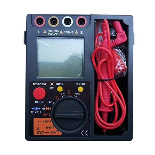 Digital Insulation Tester (Megger) with Multimeter Large 33/4 digit LCD ...