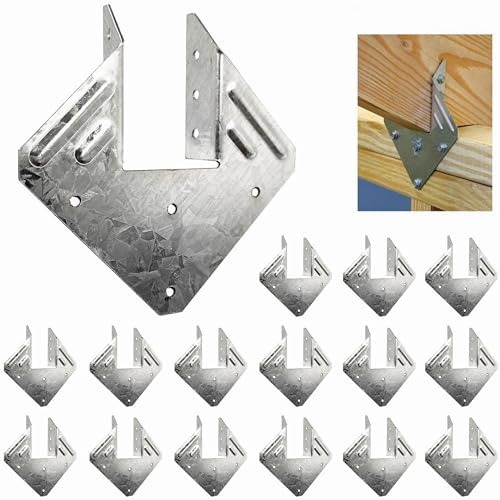 16pcs Joist Hanger, Roof Wood Beam Brackets, Inner Width 1-9/16 ...
