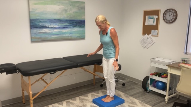 Watch Balance Exercises on Foam Pad by Occupational Therapist on Amazon ...