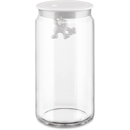 Alessi AMDR06 W Glass Gianni Jar A Little Man Holding On Tight Large ...