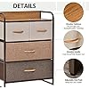 Amazon.com: HOMCOM 4-Drawer Dresser, Fabric Chest of Drawers, 3-Tier ...