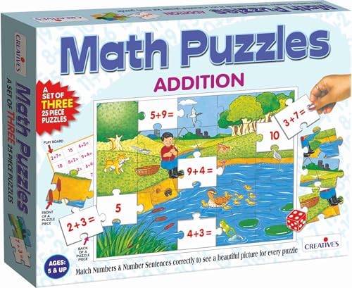 Buy Creative's Math Puzzle Addition | Reinforce Adding Number Skills ...