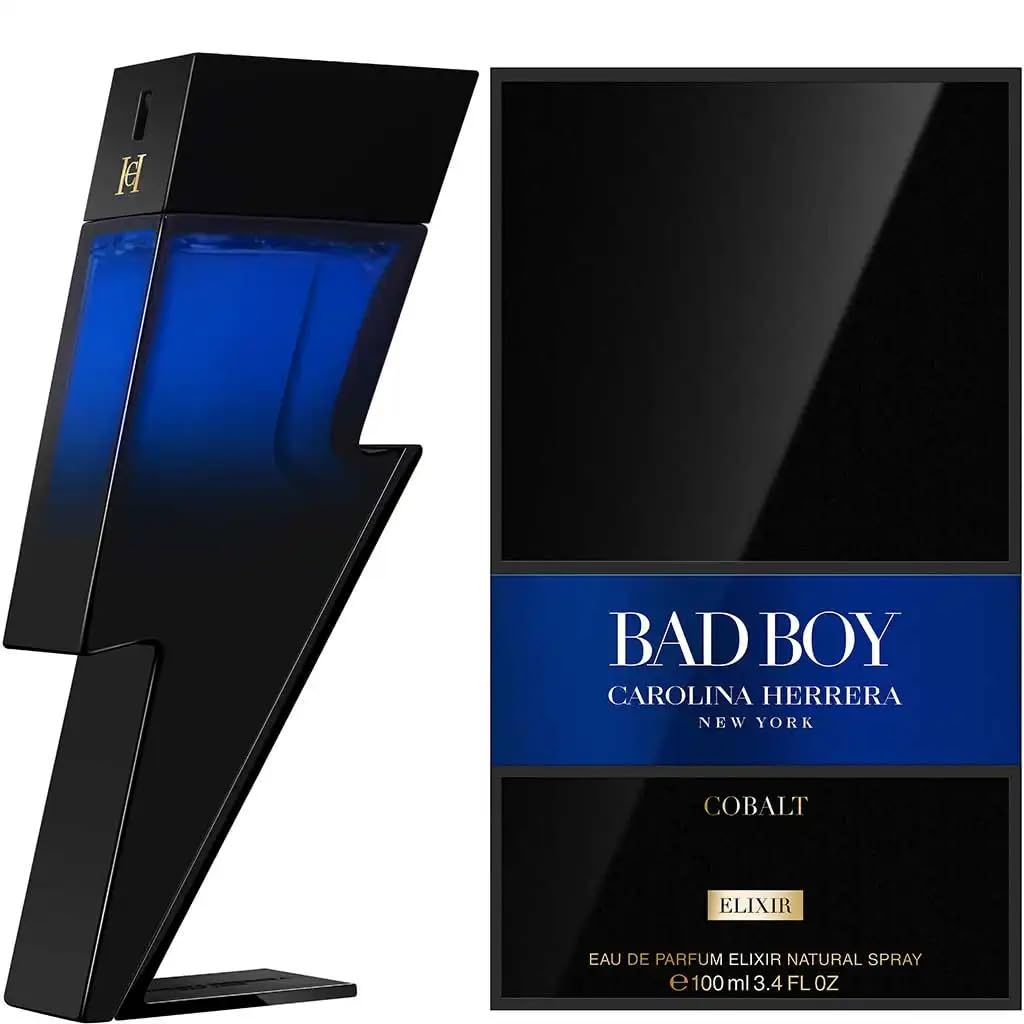 Amazon.com : Carolina Herrera Bad Boy Cobalt Elixir Eau De Parfum Spray ...