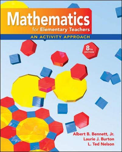 Math for Elementary Teachers: An Activity Approach with Manipulative ...